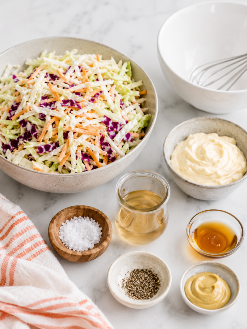 Easy Coleslaw Recipe With Creamy Homemade Dressing - Reach Wellth
